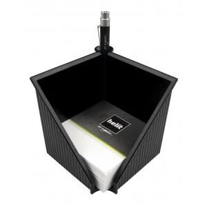 Stojan na poznámkový blok Helit Linear čierny | Consul