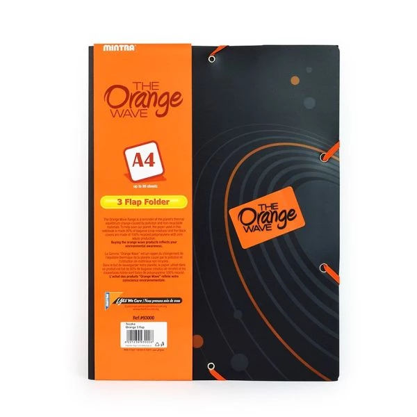 Mapy na spisy ORANGE 3 FLAP HOLDER, A4 | Consul